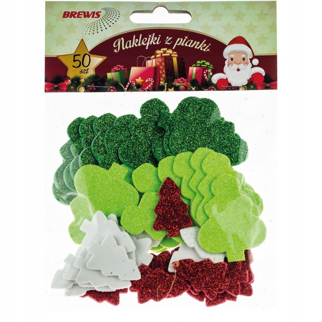 Naklejki Z Pianki Choinki 50Szt. Pvx23 Brewis - Brewis | Sklep EMPIK.COM