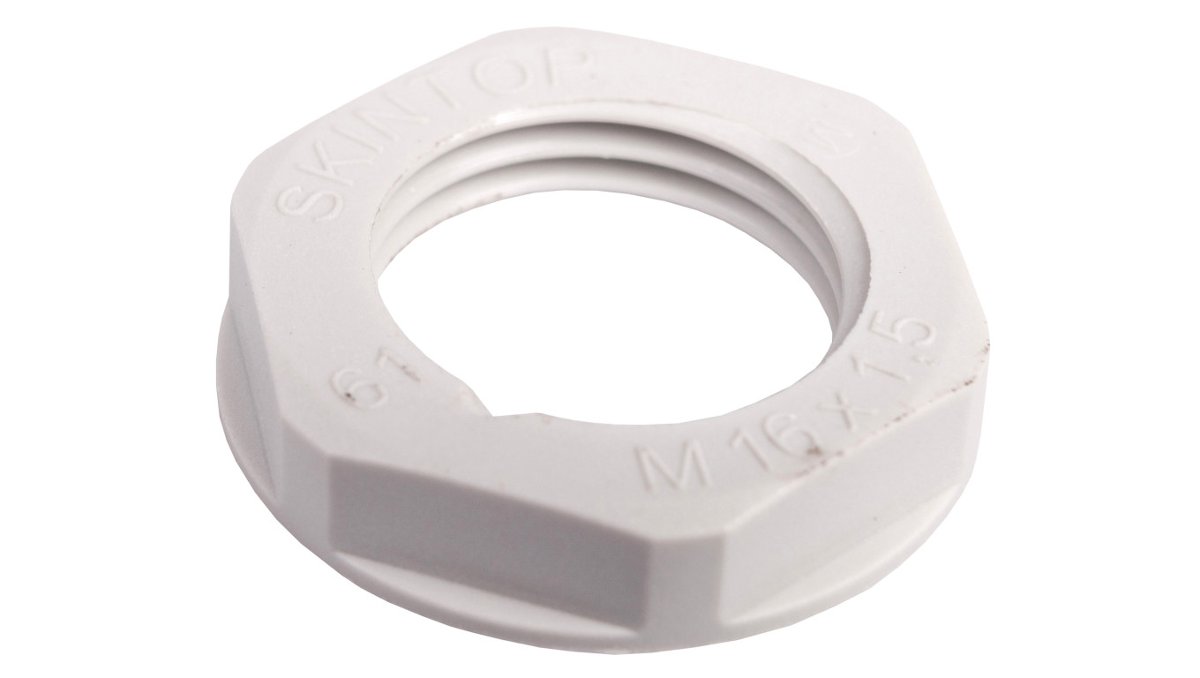 Nakrętka poliamidowa M16 SKINTOP GMP-GL-M 16x1,5 jasnoszara 53119013 ...