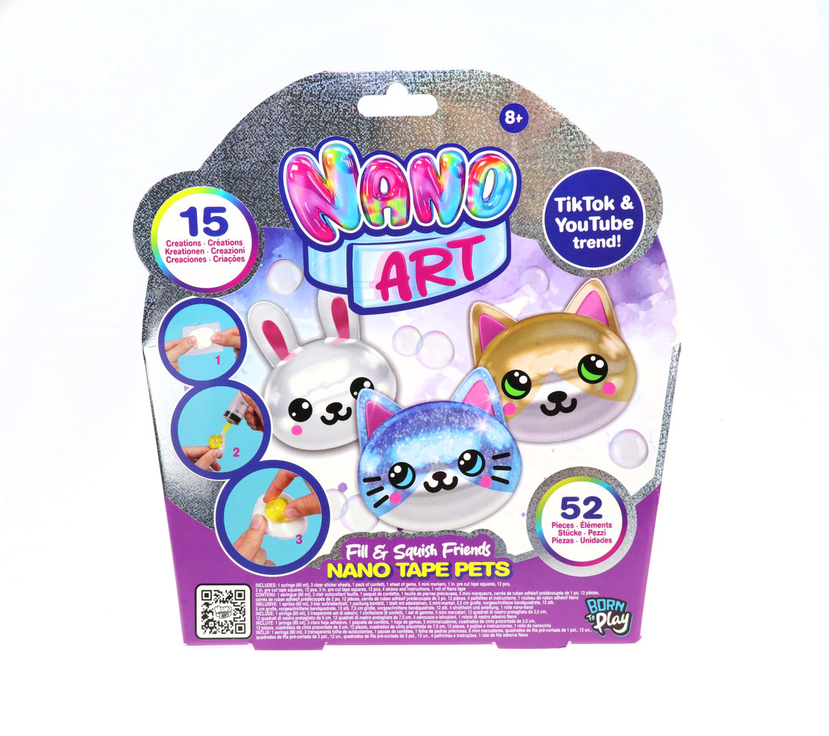 Nano Art Fill & Squish Friends - 6L - Born To Play | Sklep EMPIK.COM