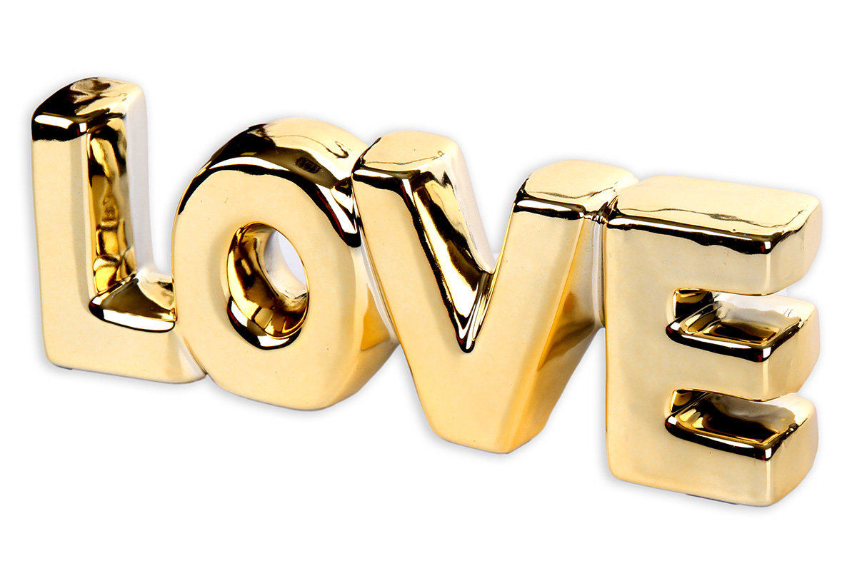 Napis dekoaracyjny, Wedding, Love, złoty - Empik | Sklep EMPIK.COM