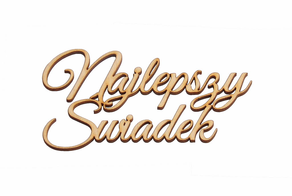 NAPIS Najlepszy Świadek napisy do decoupage ślub - Zabawki Sensoryczne ...