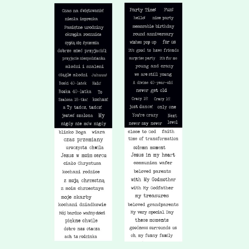 Napisy do wycinania ZoJu Design - LET'S CELEBRATE 1 15x30 - ZoJu Design ...