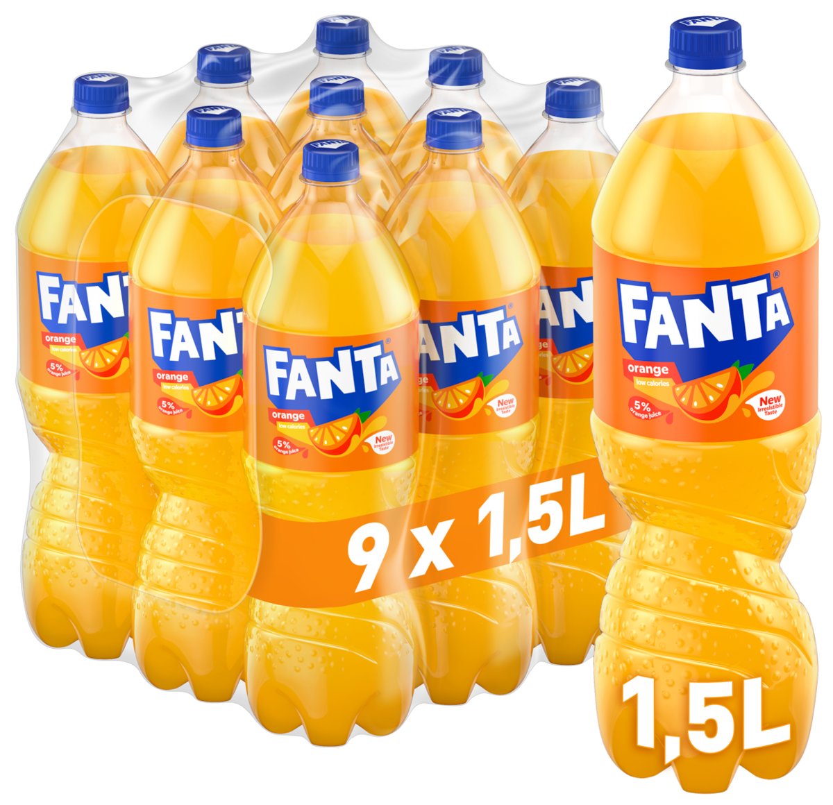 Napój Fanta Orange 1,5L butelka PET op. 9 szt - Fanta | Sklep EMPIK.COM