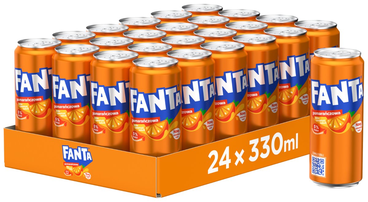 Napój Fanta Orange 330ml puszka 24 szt - Fanta | Sklep EMPIK.COM