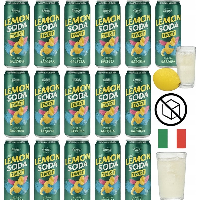 Napój gazowany bez cukru Twist 330ml x24 - Lemon Soda - Inna marka ...