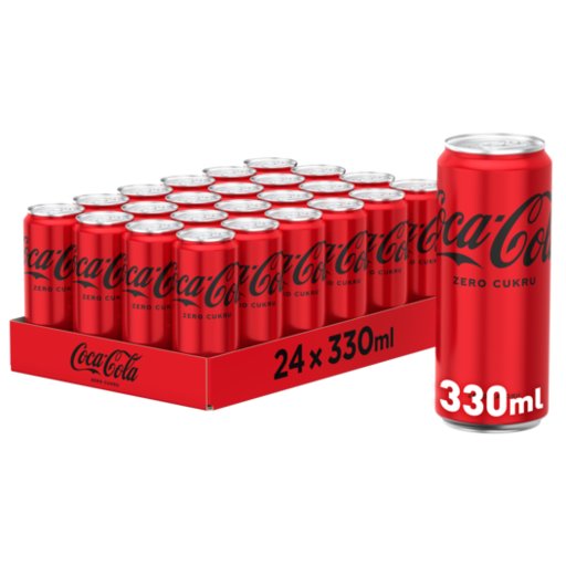 Napój gazowany Coca Cola Zero 48x330ml - Coca-cola - Inna marka | Sklep ...