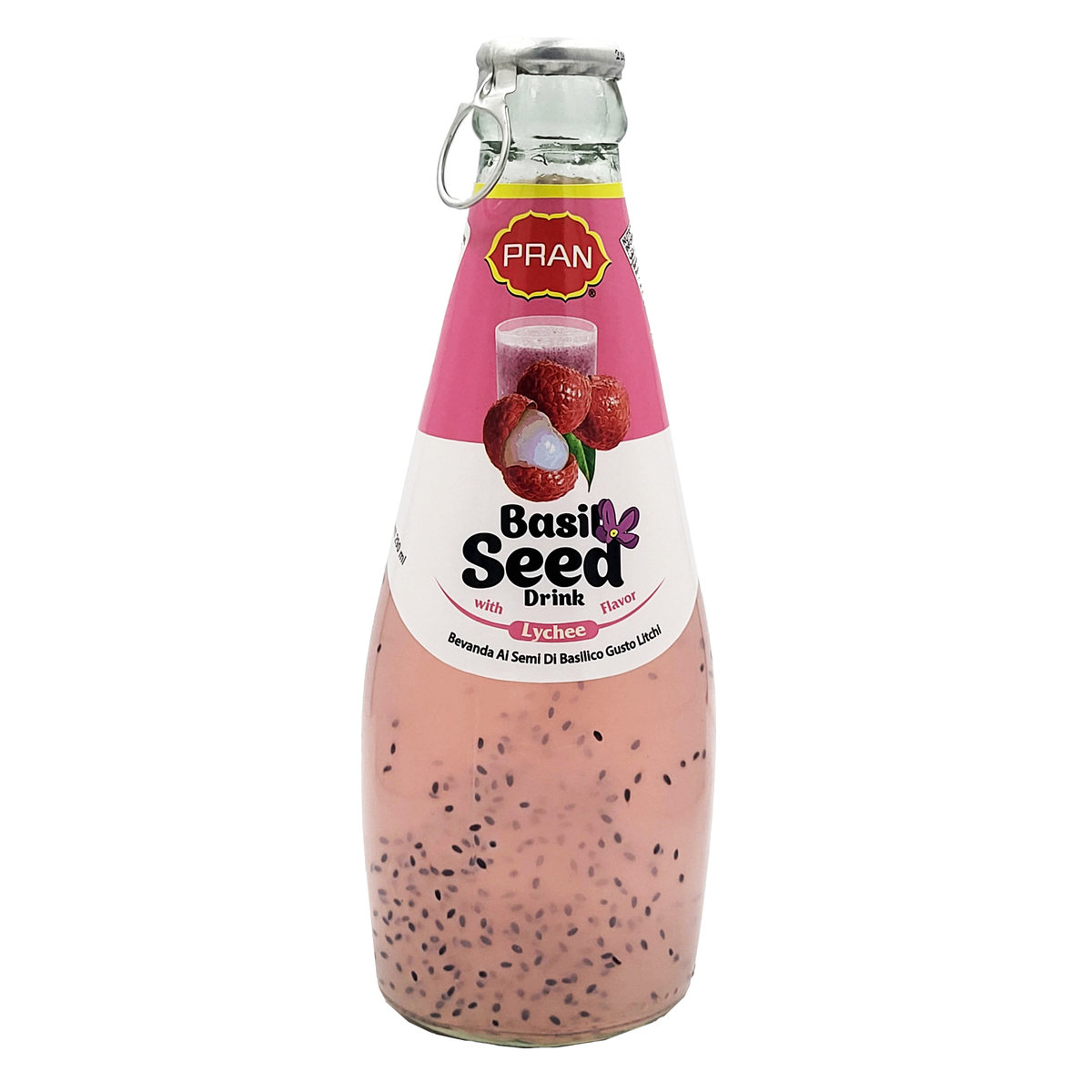 Napój owocowy smak liczi z nasionami bazylii Basil Seed Lychee Pran ...