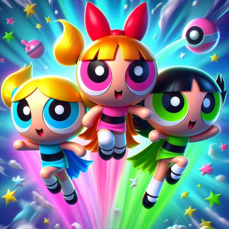 Naprasowanka Aplikacja Termo Naklejka Atomówki The Powerpuff Girls 5 ...