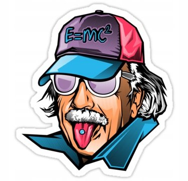 Naprasowanka Einstein Mem e=mc2 Naklejka na Odzież - Atram | Moda Sklep ...