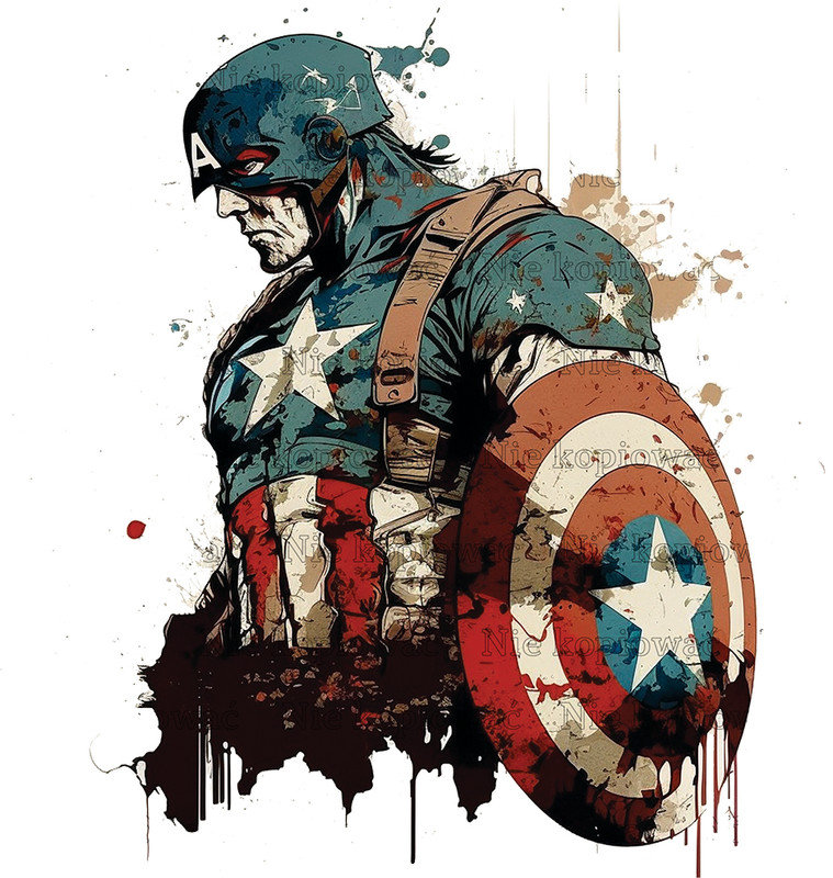 Naprasowanka kapitan Ameryka superbohater 3 - Zebra | Sklep EMPIK.COM