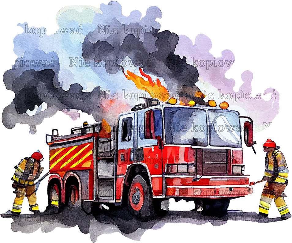 Naprasowanka Samochód pożarniczy strażacy 3 - Zebra | Sklep EMPIK.COM