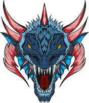 Naprasowanka Smok dragon potwór 23 - Zebra | Sklep EMPIK.COM