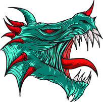 Naprasowanka Smok dragon potwór 4 - Zebra | Sklep EMPIK.COM