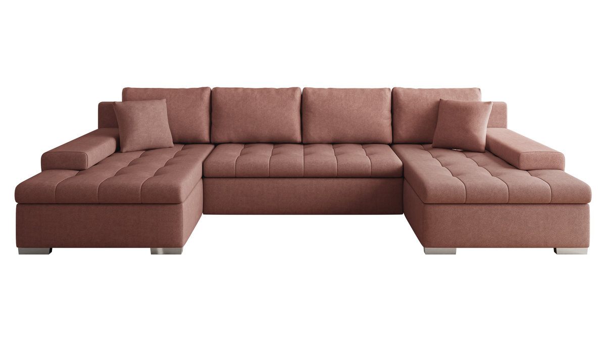 Narożnik z funkcją spania Bangkok Mini U, Uttario Velvet 2955 ...