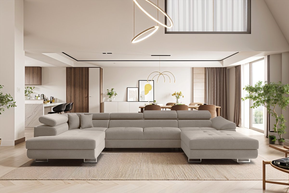 Narożnik Z Funkcją Spania U-Kształtny Falio Ii Z Regulowanymi ...