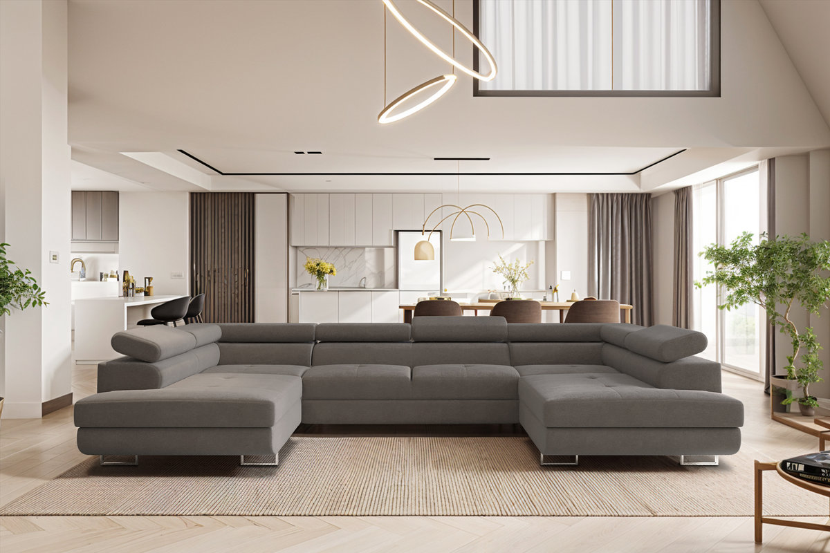 Narożnik Z Funkcją Spania U-Kształtny Falio Z Regulowanymi Zagłówkami ...