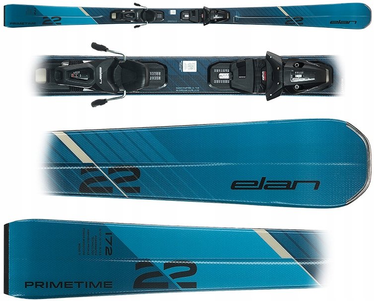Narty Elan PRIMETIME 22 Blue 2026 + Wiązania EL 10.0 GW 151cm - Elan ...