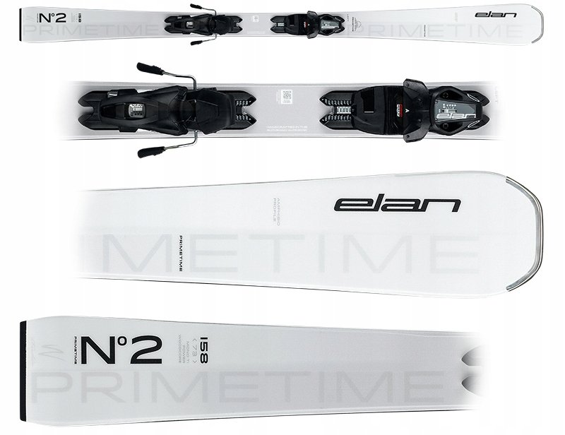 Narty Elan PRIMETIME N2 W White 2025 + Wiązania EL 9.0 GW 158cm - Elan ...