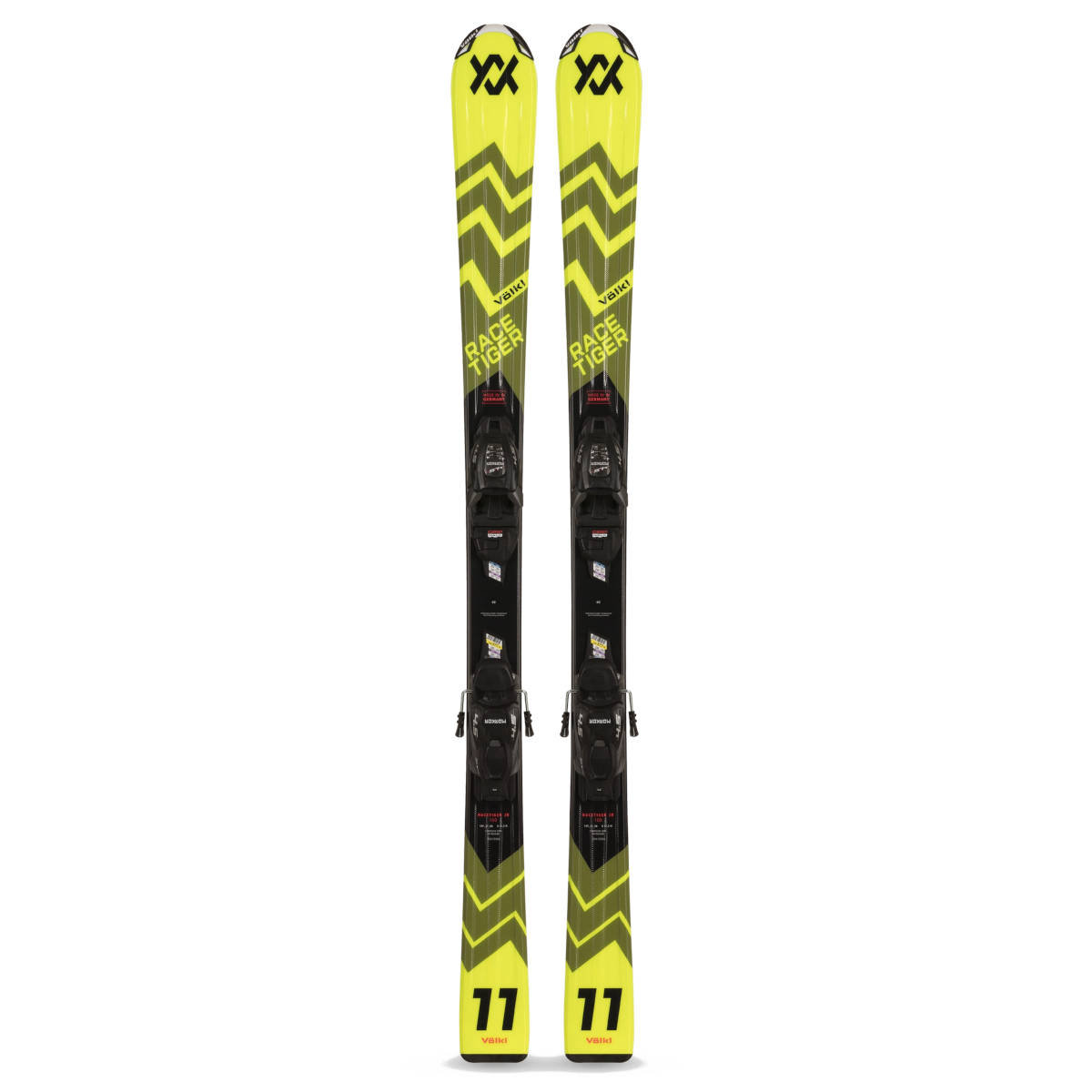 Narty Volkl Racetiger Junior Yellow 100-120 + wiązania vMotion 4.5 2025 ...