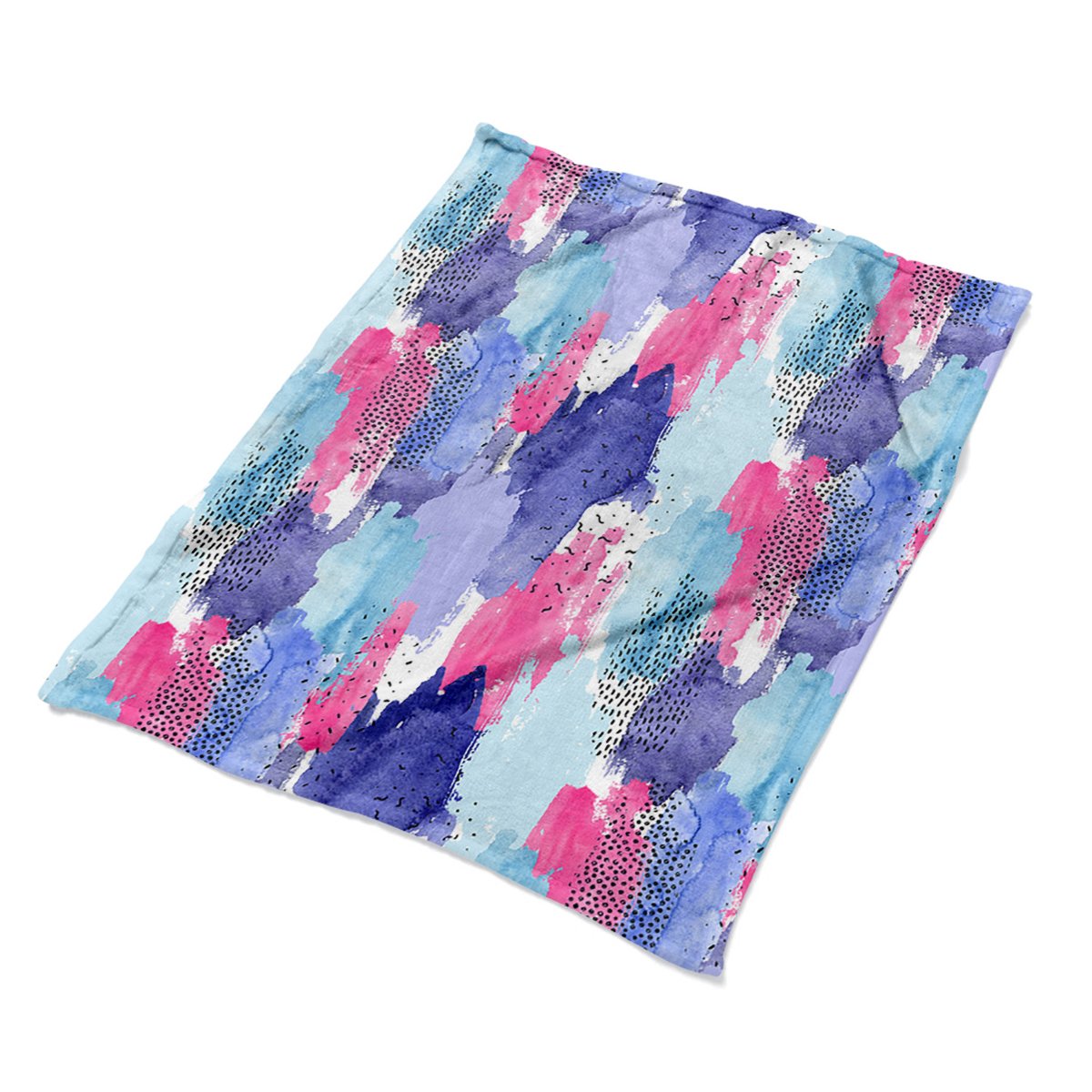 Narzuta pluszowa koc dekoracja Abstrakcja akwarela, Fabricsy - Fabricsy ...