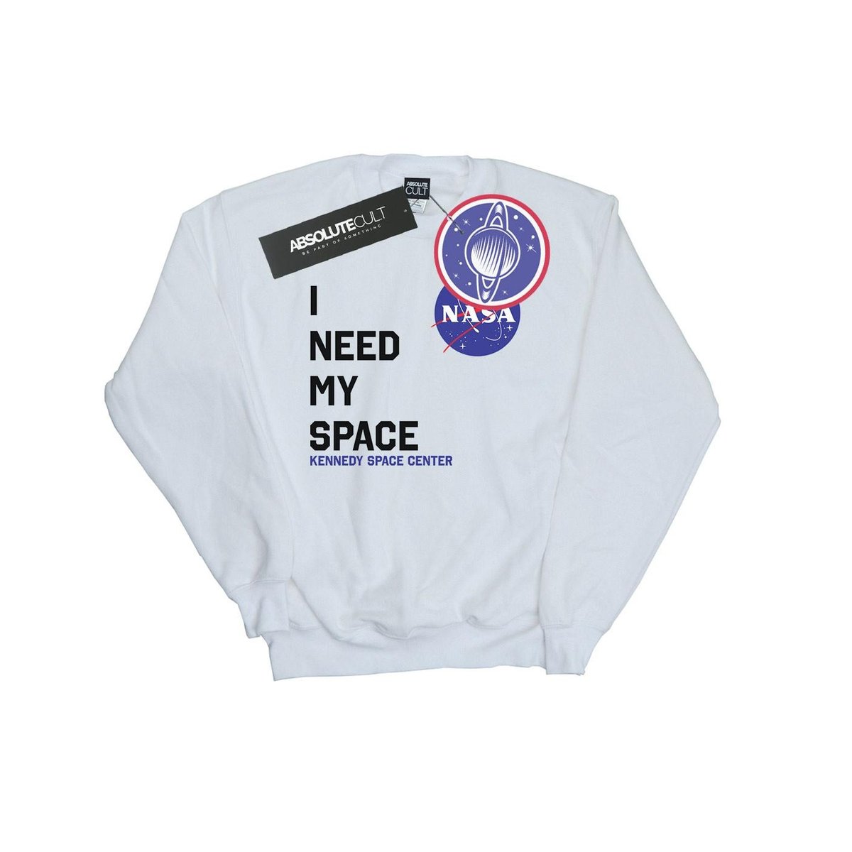 NASA Męska Bluza I Need My Space (XXL (193cm) / Ciepły Biały) - NASA ...