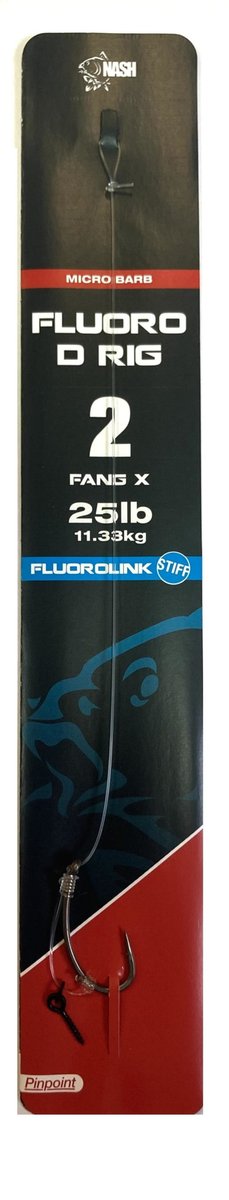 Nash Przypon Karpiowy Fluorocarbon D-Rig 2 Zadzior - nash tackle ...