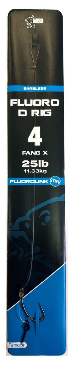 Nash Przypon Karpiowy Fluorocarbon D-Rig 4 Bezzadzior - nash tackle ...