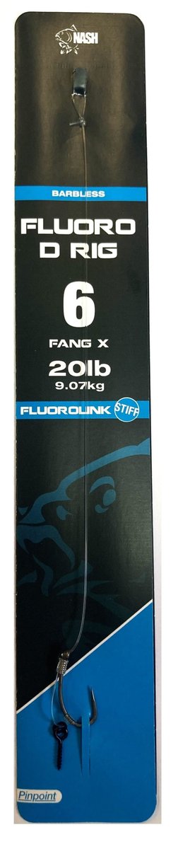 Nash Przypon Karpiowy Fluorocarbon D-Rig 6 Bezzadzior - nash tackle ...
