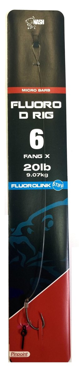 Nash Przypon Karpiowy Fluorocarbon D-Rig 6 Zadzior - nash tackle ...