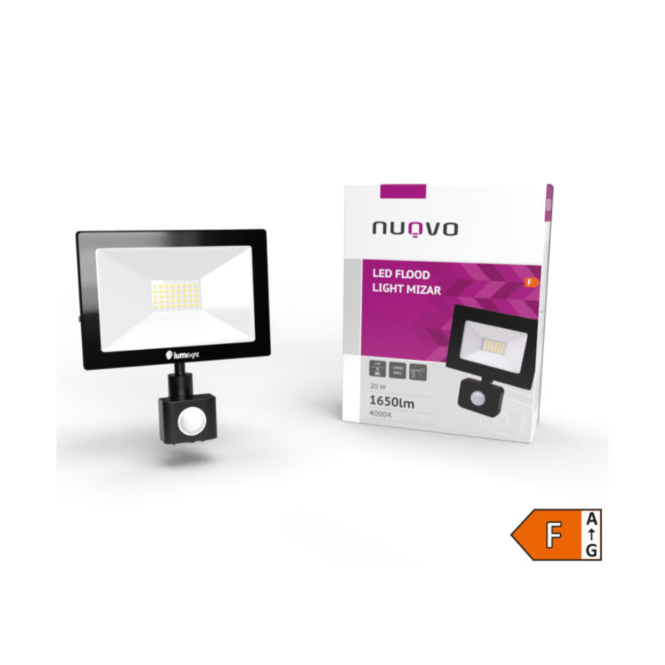 Naświetlacz Led 20W Mizar B. Neutralna + Czujnik - Lumilight | Sklep ...