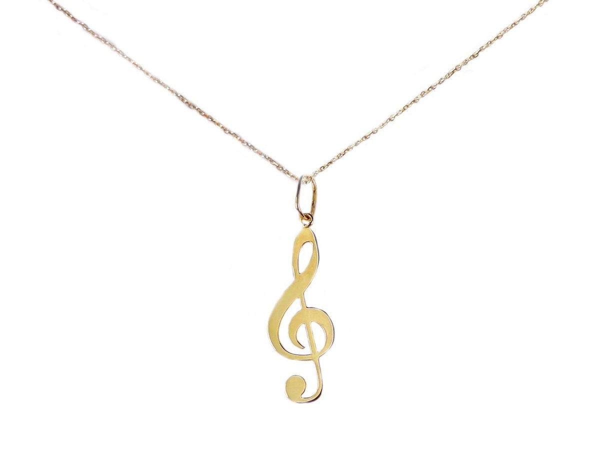 Naszyjnik Klucz Wiolinowy Złoto Pr.585 (14K) - Lucid Jewelry | Moda Sklep EMPIK.COM