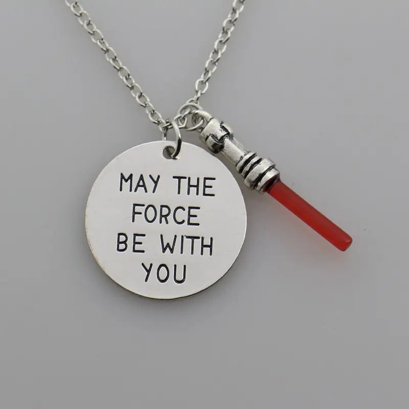Naszyjnik wisiorek Gwiezdne Wojny Star Wars May The Force Be With You ...