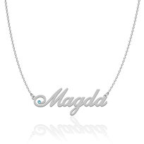 Naszyjnik z imieniem MAGDA srebro pozłacane - Radziszewska | Moda Sklep ...
