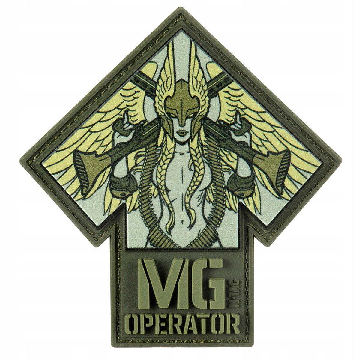 Naszywka 3D MG Operator M-Tac Walkiria Z Karabinem PVC Nadruk Ranger ...