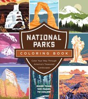 National Parks Coloring Book: Color Your Way Through America's ...