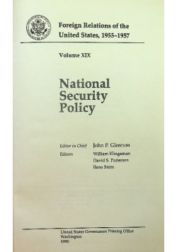 National Security Policy - | Książka w Empik