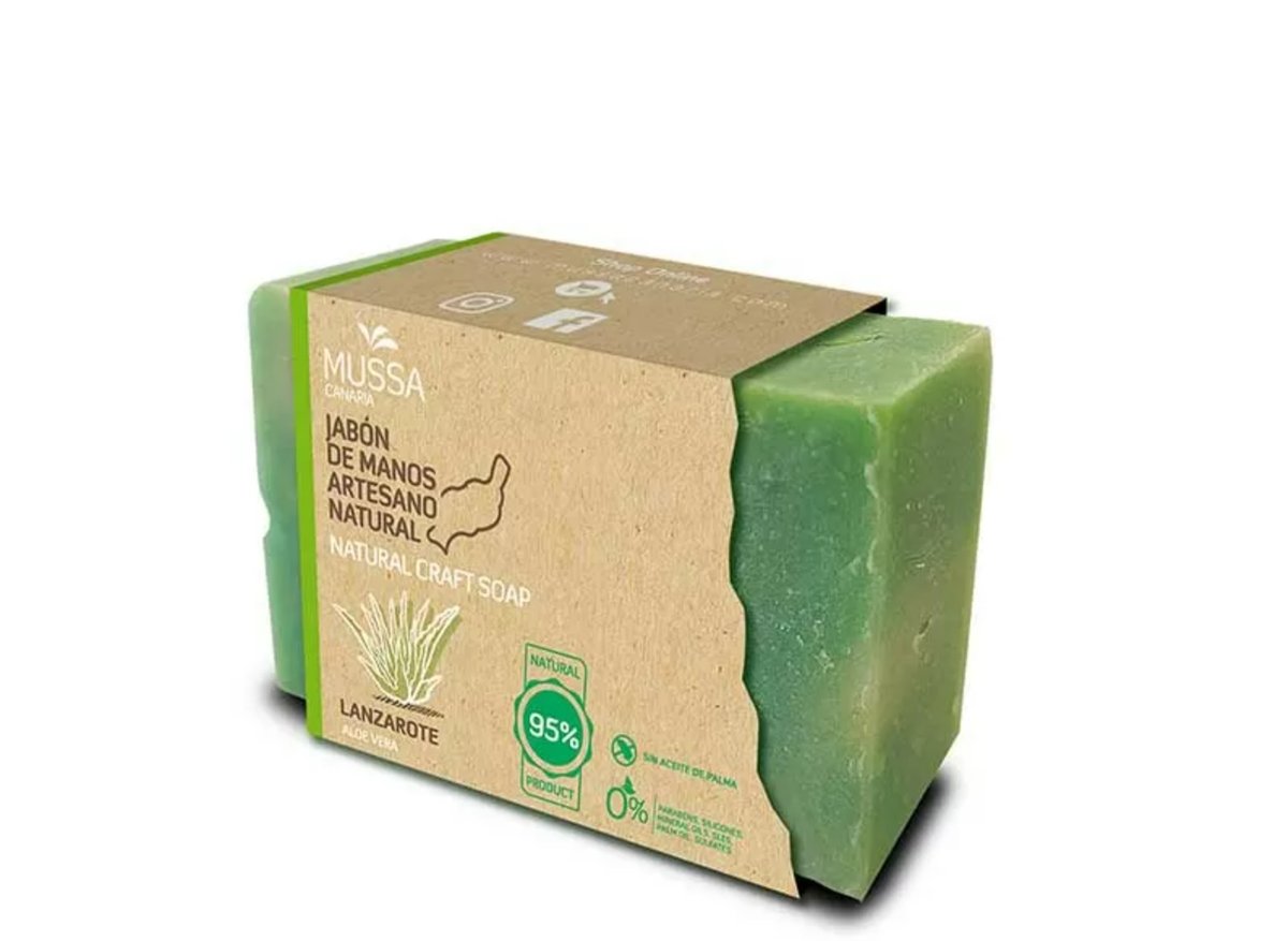 Natural Aloe Vera Soap Lanzarote Mussa Canaria 100g. Mydło aloesowe z ...
