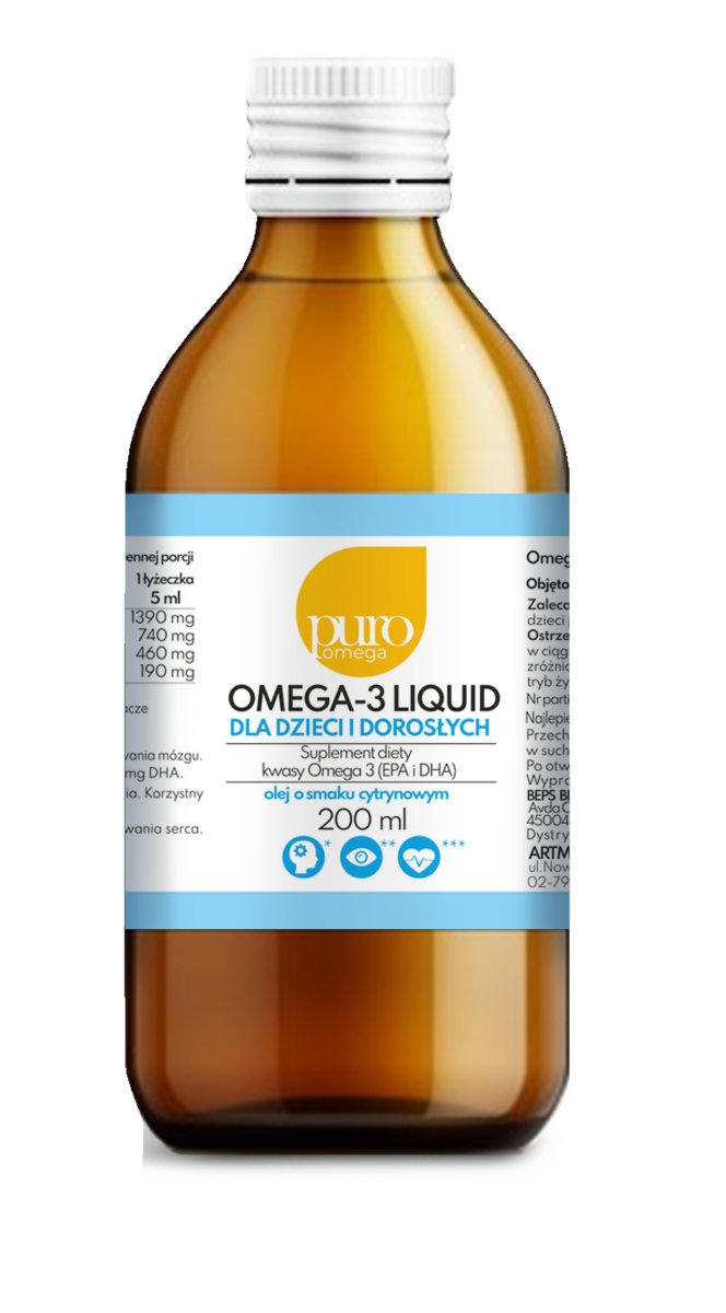 Natural Omega-3 Liquid dla dzieci i dorosłych Suplement diety | Sklep ...