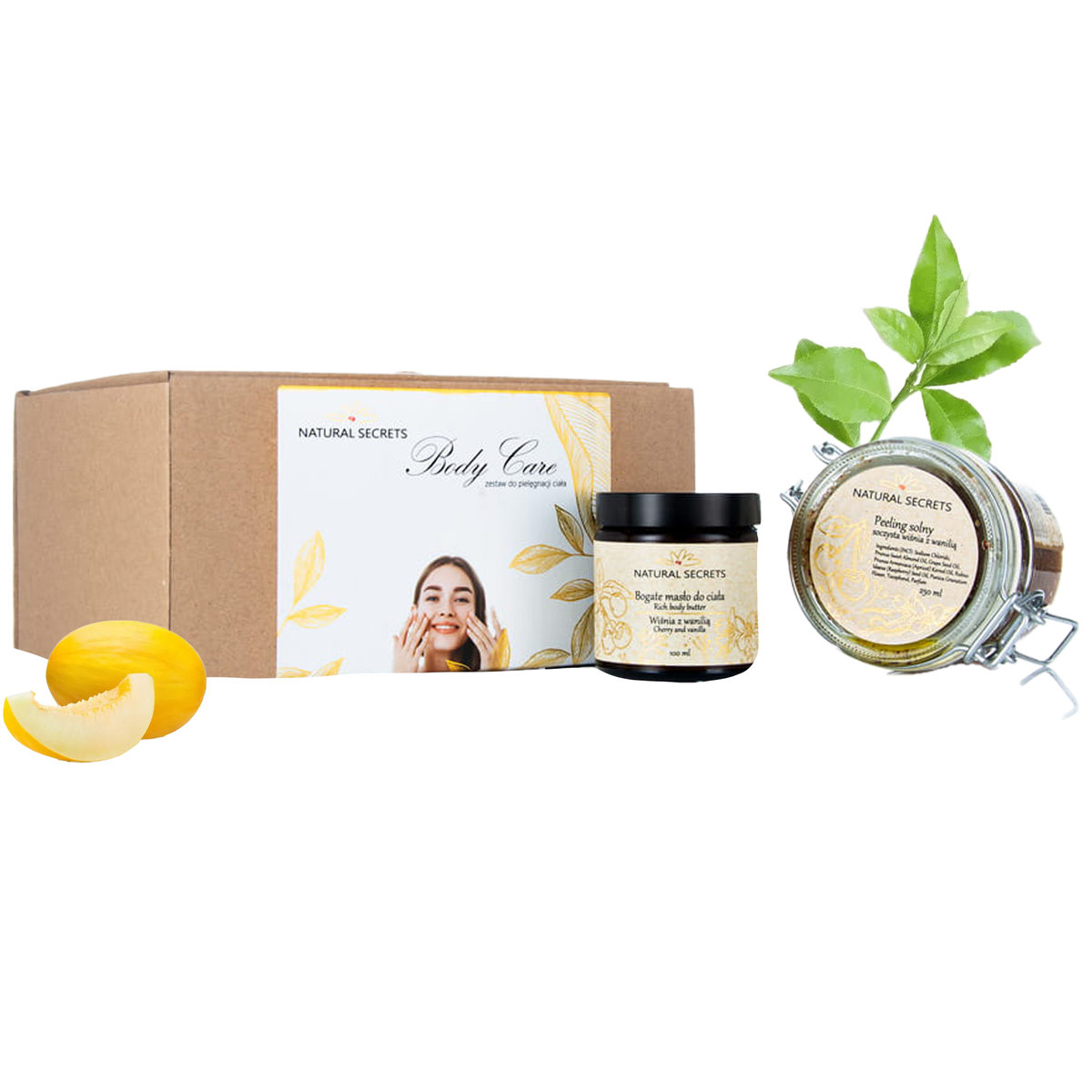 Natural Secrets, Zestaw do pielęgnacji ciała, 2 szt. | Sklep EMPIK.COM