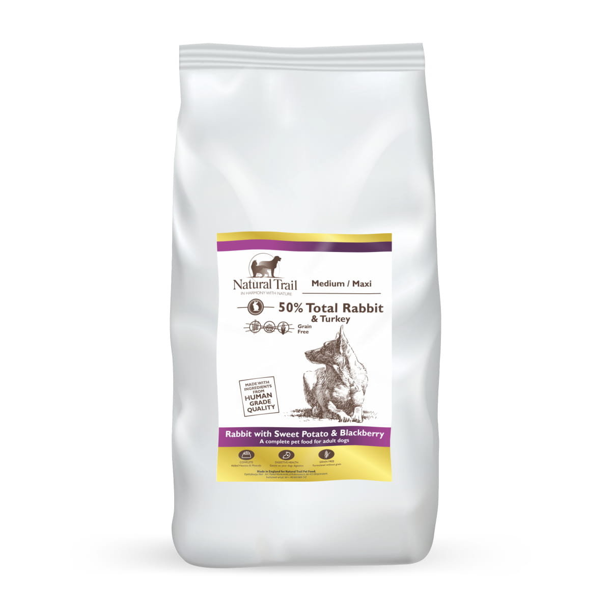 NATURAL TRAIL DOG MEDIUM/MAXI BREED Rabbit 2kg - Natural Trail | Sklep ...