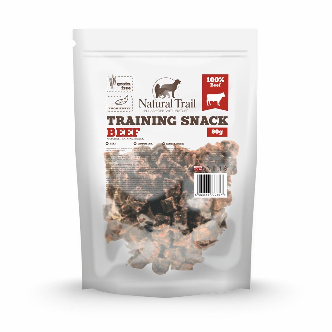 NATURAL TRAIL Training Snack BEEF 80g - Natural Trail | Sklep EMPIK.COM