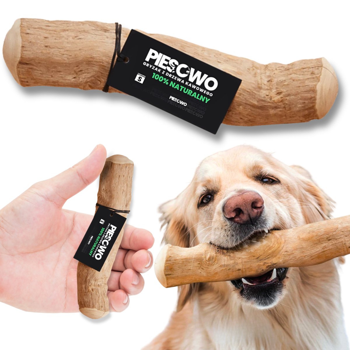 Naturalny Gryzak Patyk Z Drzewa Kawowego Dla Psa Piesowo Rozmiar S ...