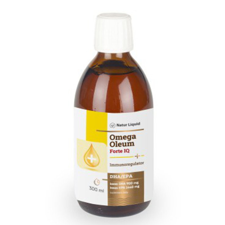 NaturDay, Omega Oleum Forte IQ, Suplement diety, 300ml | Sklep EMPIK.COM