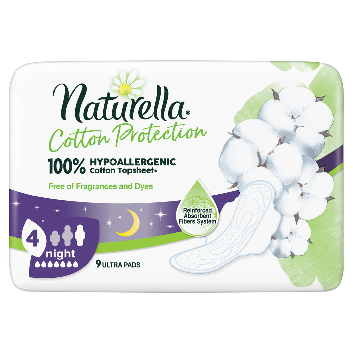 Naturella Cotton Night podpaski higieniczne, 9 sztuk | Sklep EMPIK.COM