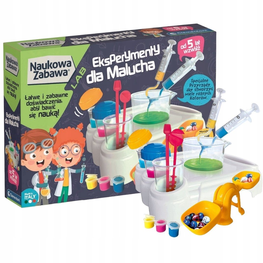 Naukowa Zabawa Eksperymenty Dla Malucha Twórz Sam - Clementoni | Sklep ...