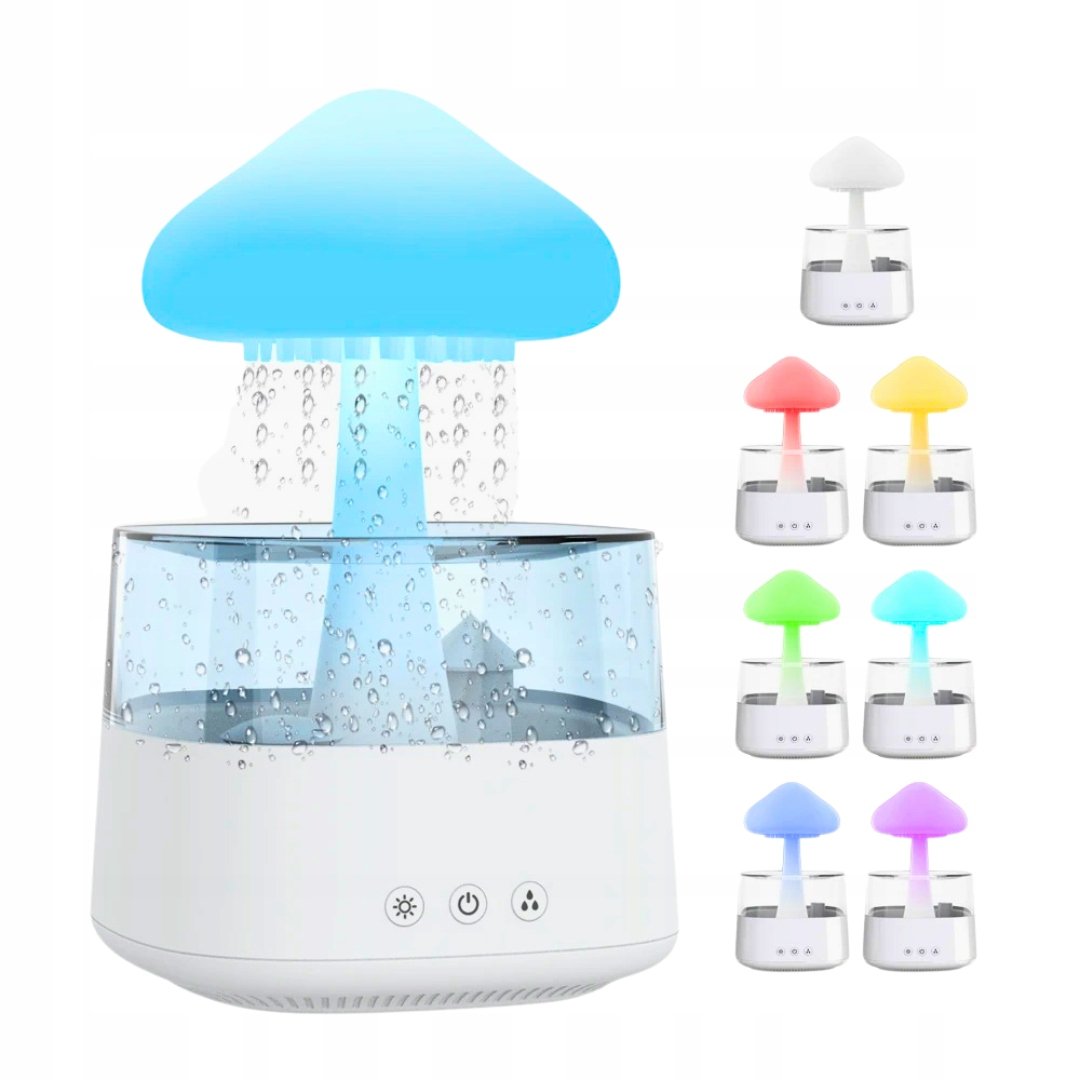 Nawilżacz powietrza GRZYBEK CHMURKA - Krople deszczu Lampka Uspokajająca - Inna marka | AGD ...