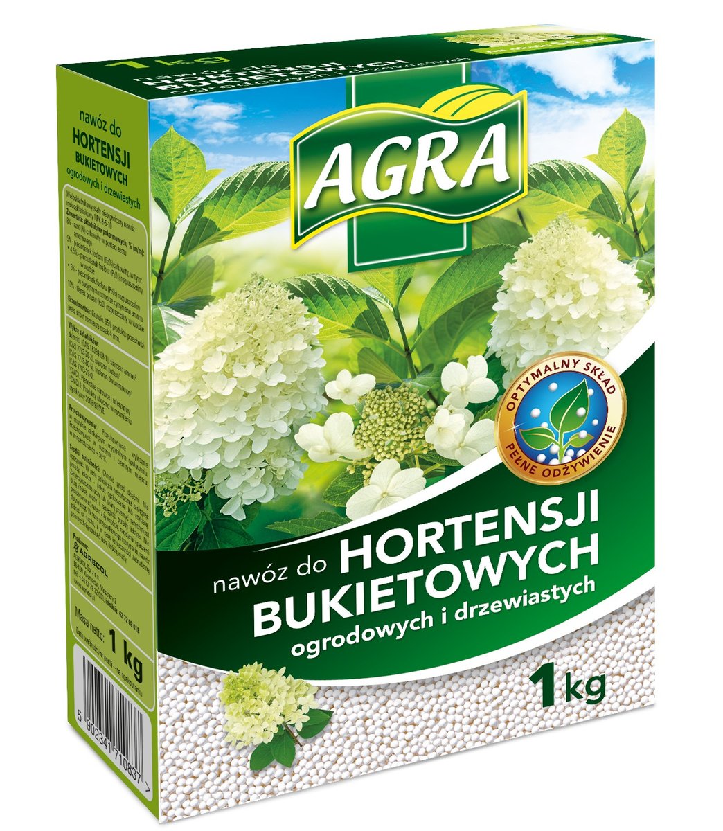 Nawóz do hortensji bukietowych, ogrodowych i drzewiastych AGRA 1KG - AGRA | Sklep EMPIK.COM