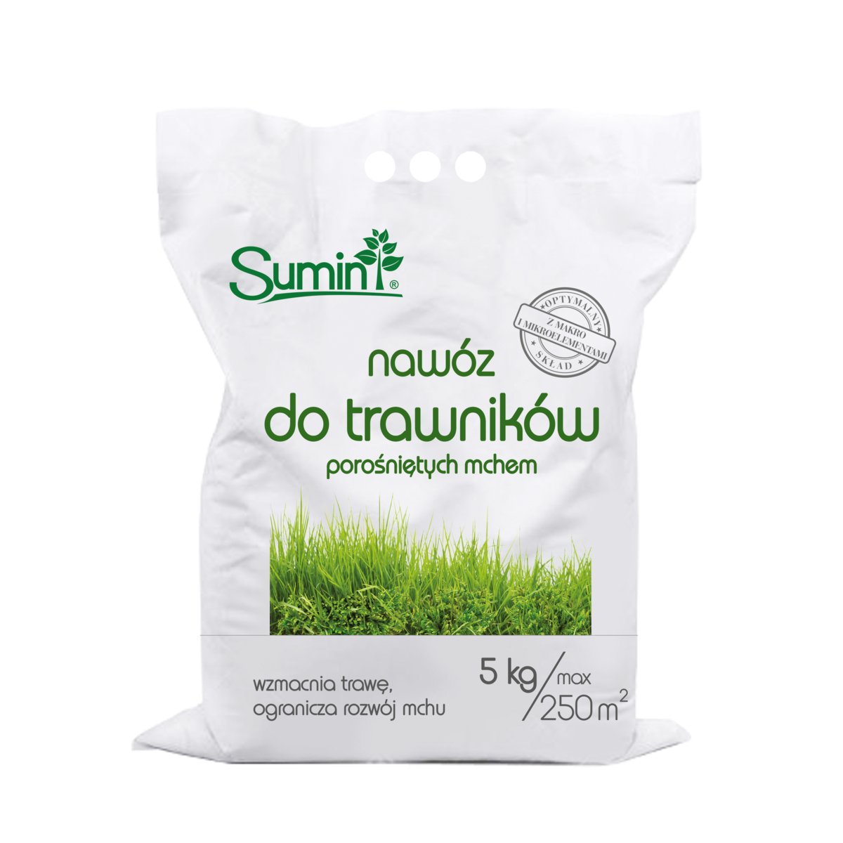 Nawóz Do Trawy Z Mchem - 5 kg (worek) - Antymech Sumin Optymalny Skład - SUMIN | Sklep EMPIK.COM