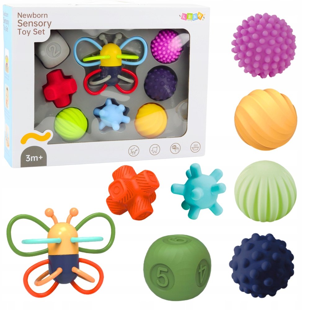 ND24_22635 Zestaw Miekkie Pilki Sensoryczne Eduka - Lean Toys | Sklep EMPIK.COM