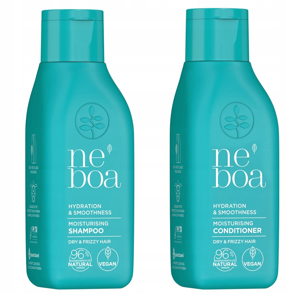 Neboa HYDRATION SMOTHNESS szampon + odżywka TRAVEL MINI SET 2 x 100 ml ...